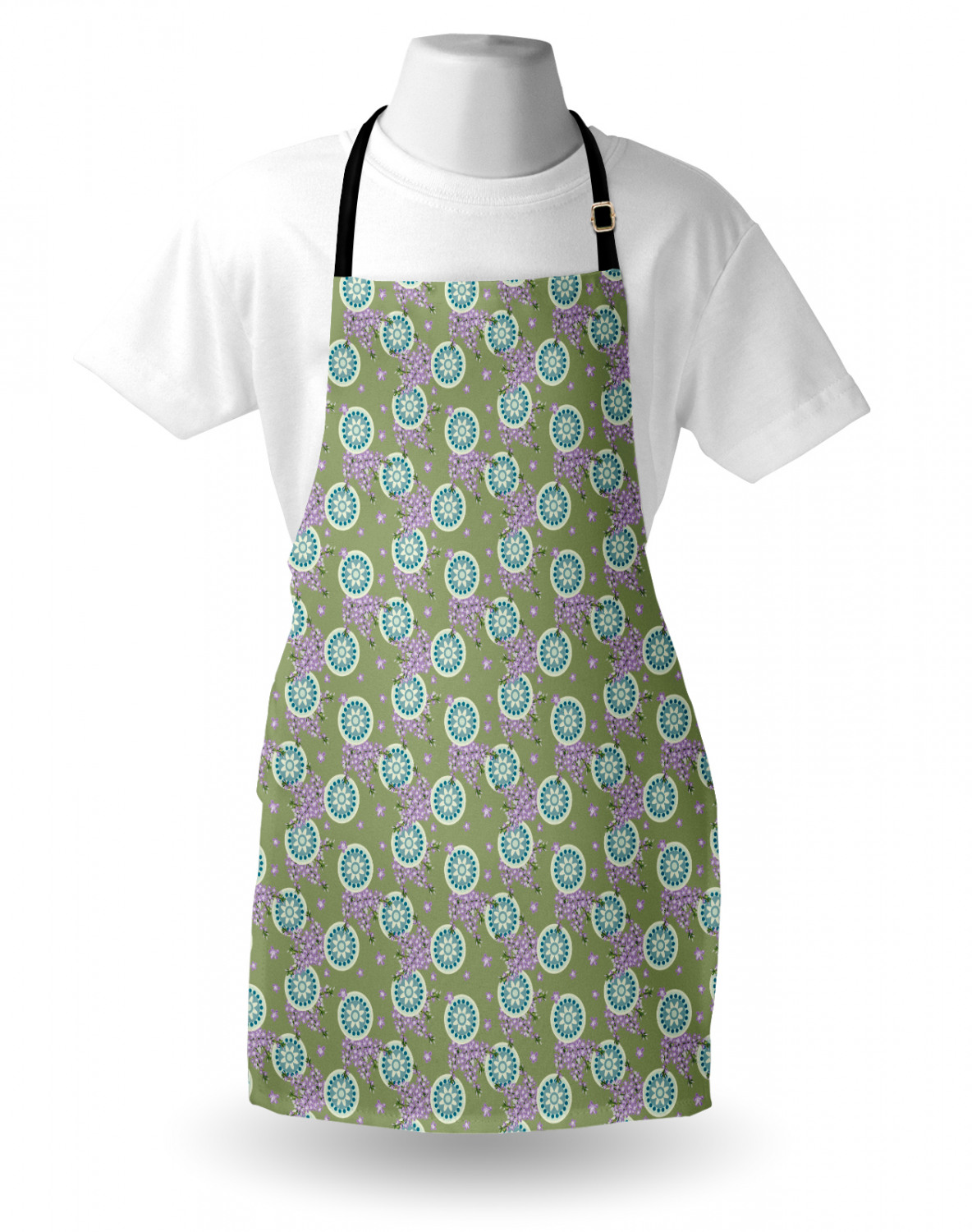 Apron Bib with Adjustable Neck Strap for Garden Cooking Indoor Use ...