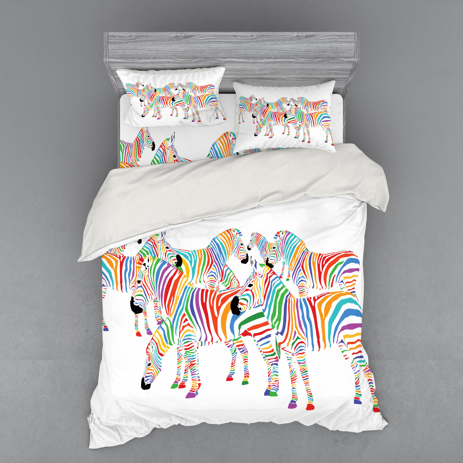 Ambesonne Funny Bedding Set Duvet Cover Sham Fitted Sheet in 3 Sizes | eBay