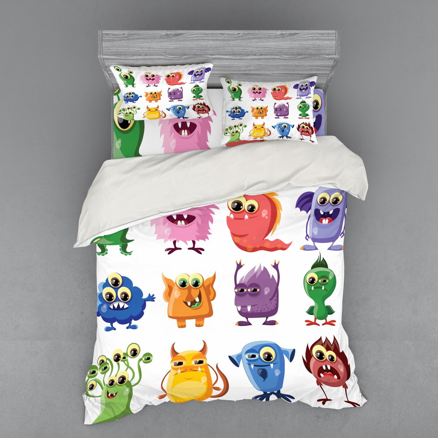 Ambesonne Funny Bedding Set Duvet Cover Sham Fitted Sheet in 3 Sizes | eBay