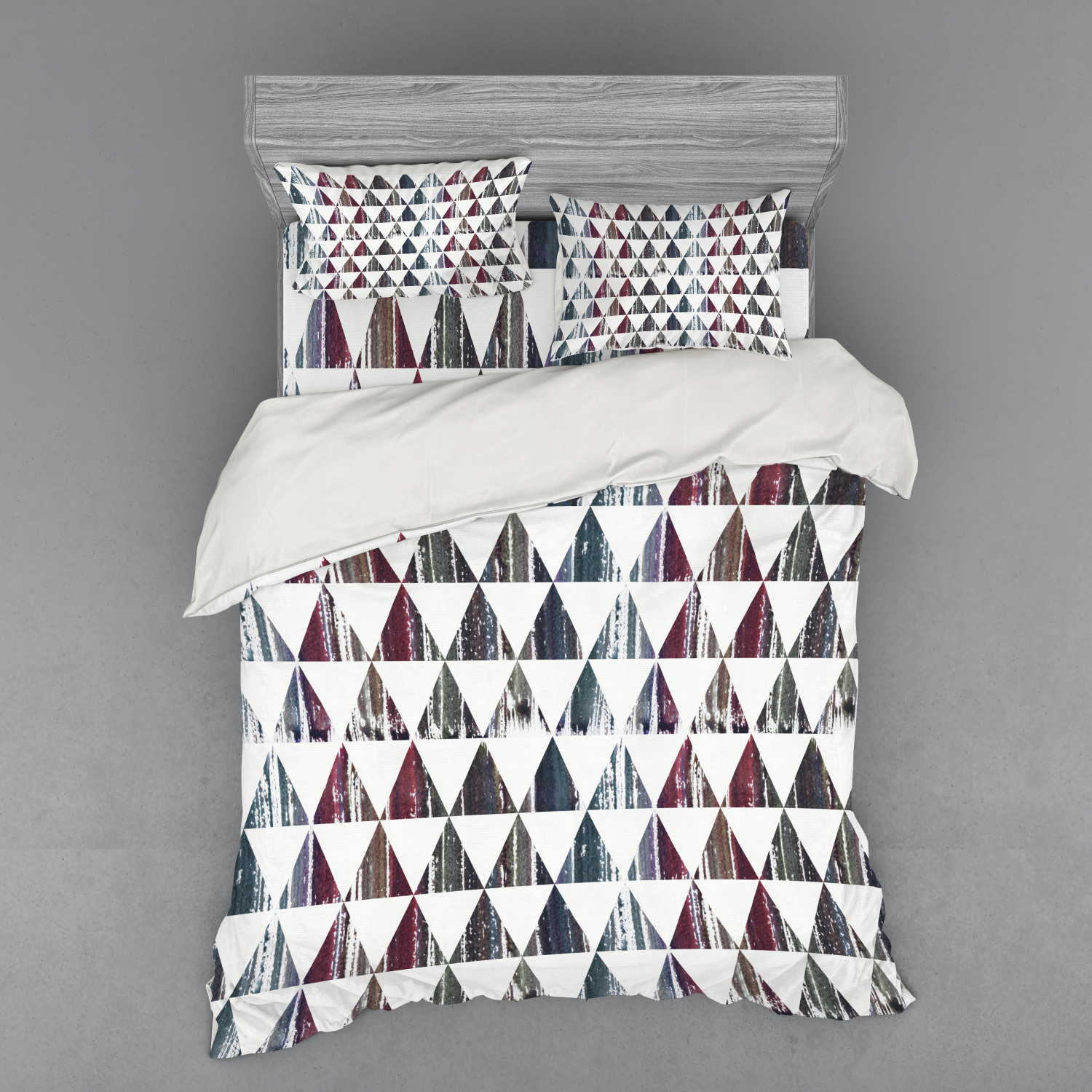 Ambesonne Grunge Bedding Set Duvet Cover Sham Fitted Sheet in 3 Sizes ...