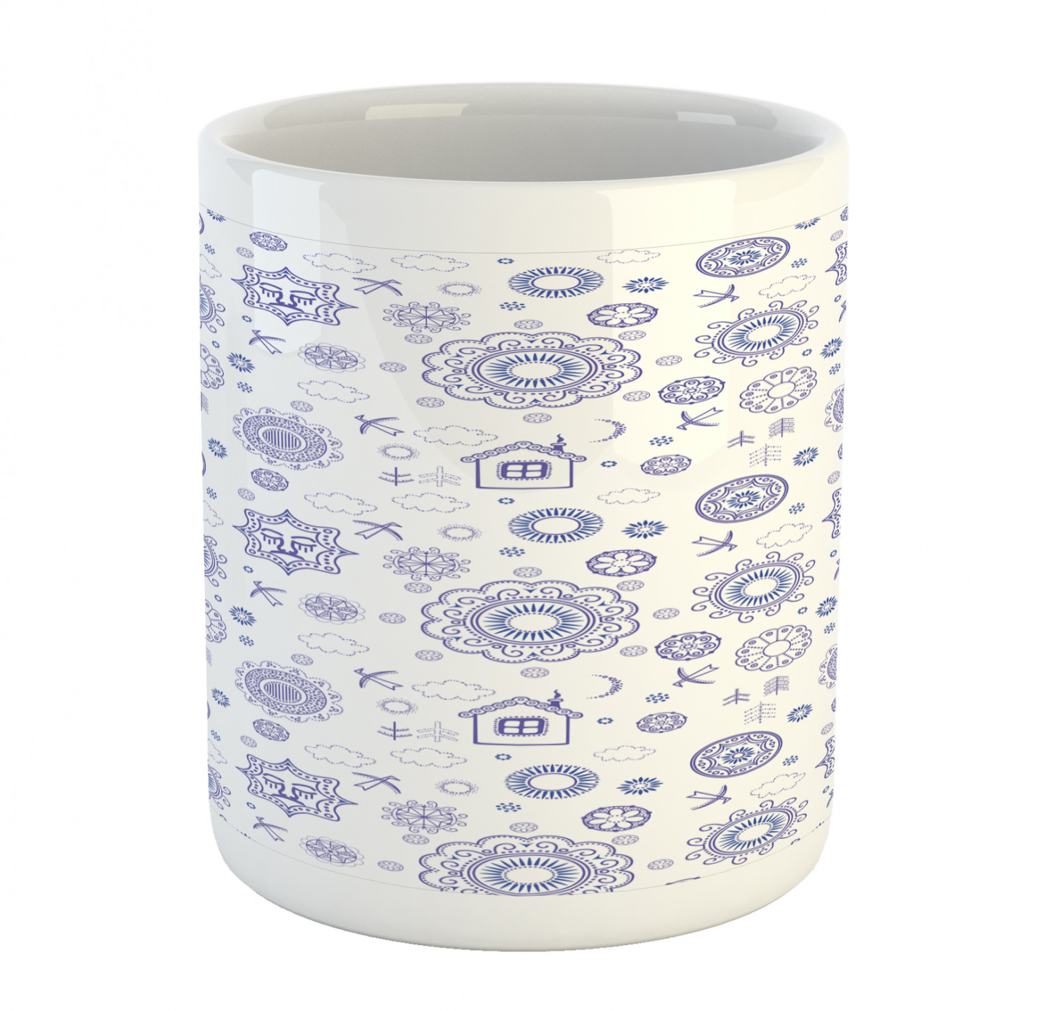 Ambesonne Abstract Artwork Ceramic Coffee Mug Cup for Water Tea Drinks ...