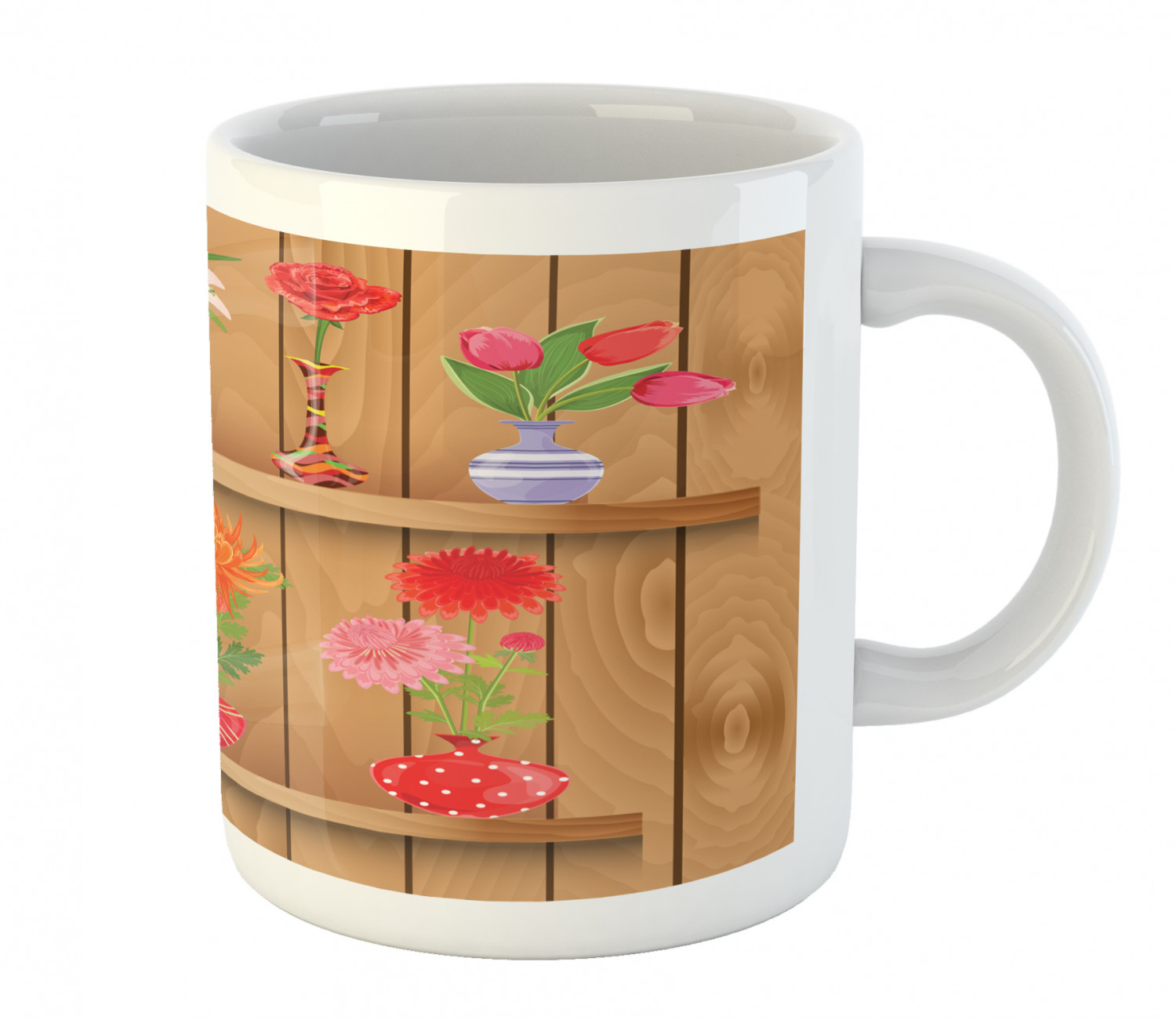 Floral Spring Ceramic Coffee Mug Cup for Water Tea Drinks, 11 oz | eBay