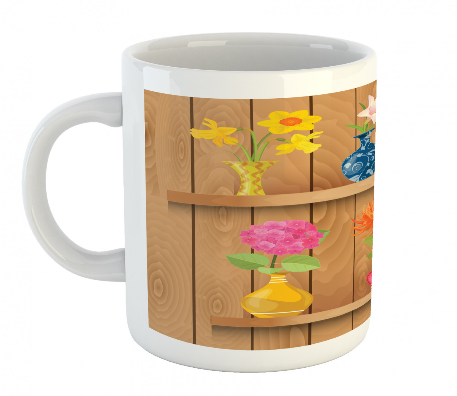 Floral Spring Ceramic Coffee Mug Cup for Water Tea Drinks, 11 oz | eBay