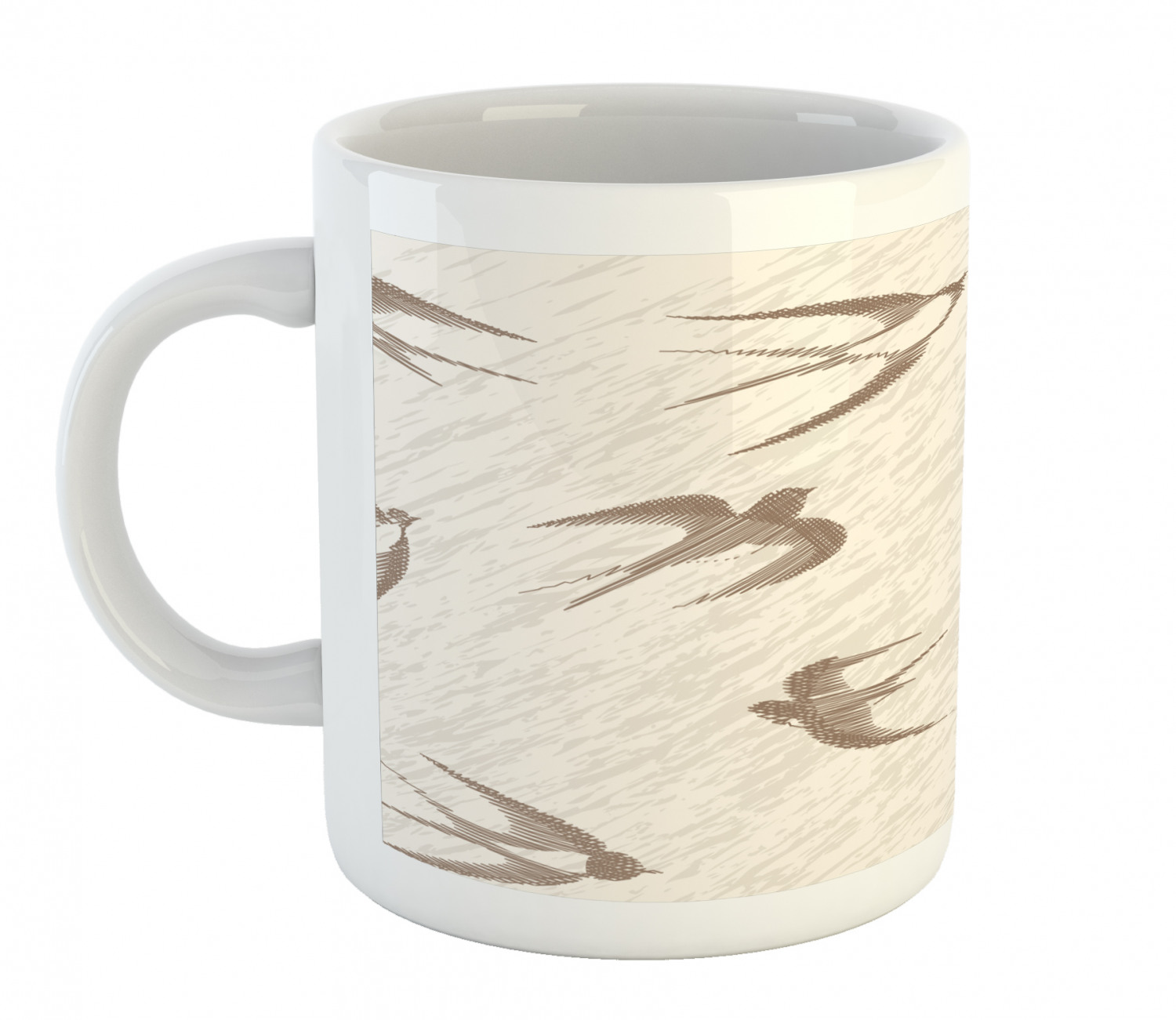 Ambesonne Abstract Artwork Ceramic Coffee Mug Cup for Water Tea Drinks ...