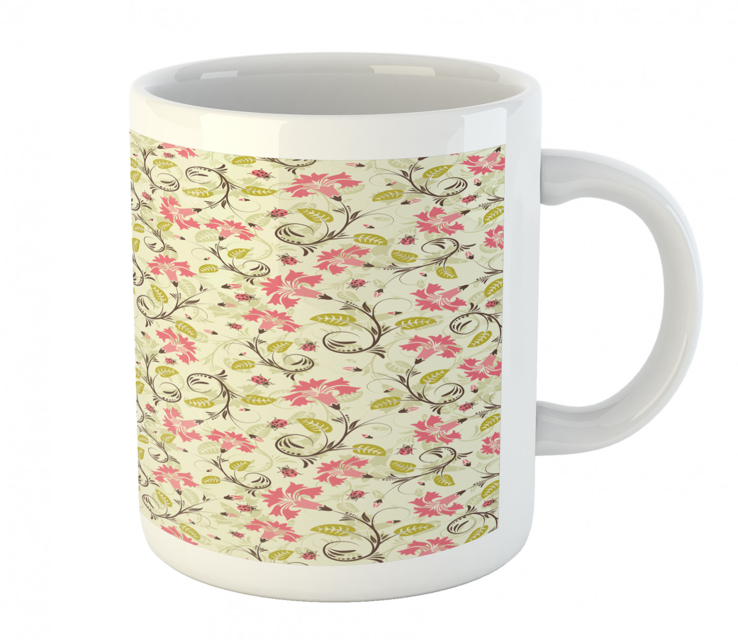 Floral Spring Ceramic Coffee Mug Cup for Water Tea Drinks, 11 oz | eBay