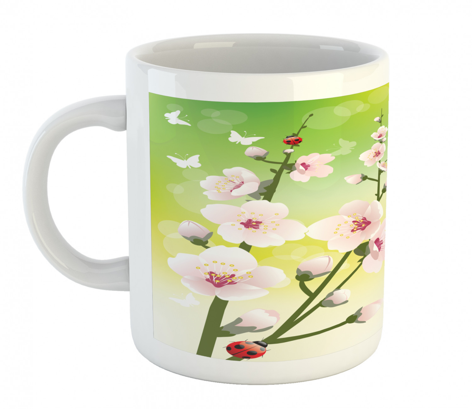 Floral Spring Ceramic Coffee Mug Cup for Water Tea Drinks, 11 oz | eBay