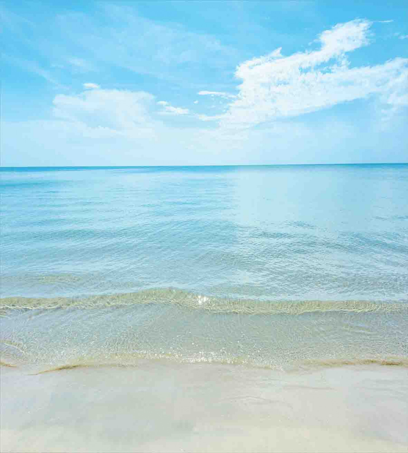 Summer Duvet Cover Set with Pillow Shams Sea Horizon Shore Beach Print ...