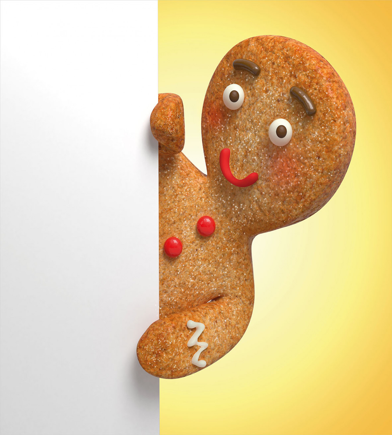 Gingerbread Man Duvet Cover Set with Pillow Shams Xmas Character Print ...