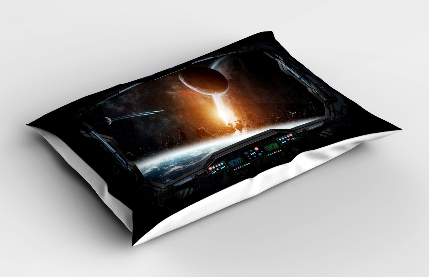 Outer Space Pillow Sham Decorative Pillowcase 3 Sizes for Bedroom Decor ...