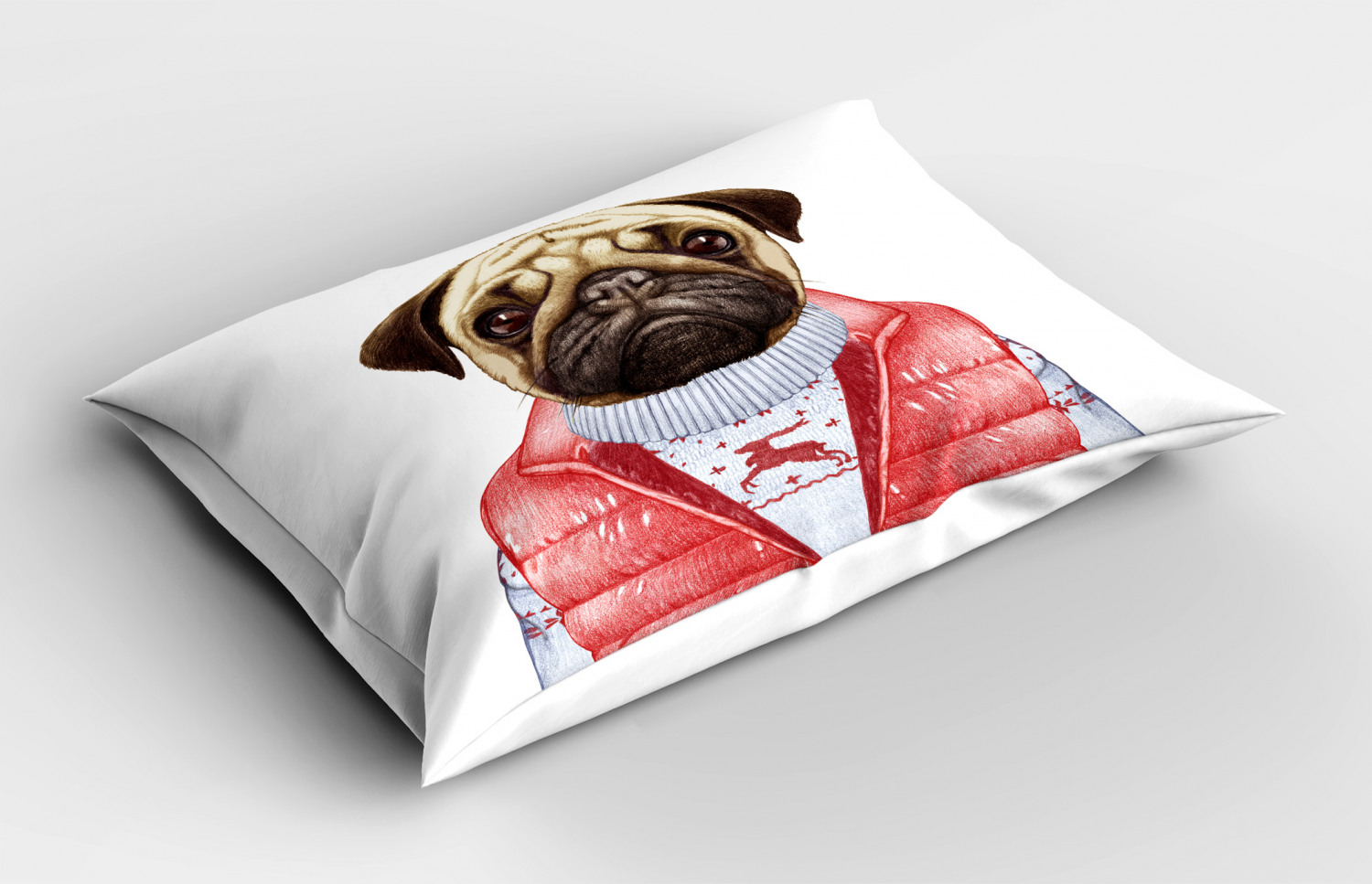 Pug Pillow Sham Decorative Pillowcase 3 Sizes for Bedroom Decor | eBay