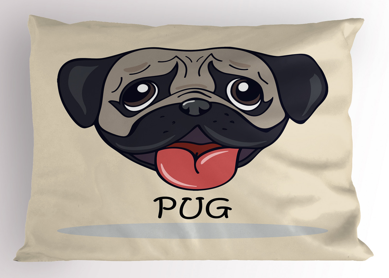 Pug Pillow Sham Decorative Pillowcase 3 Sizes for Bedroom Decor | eBay