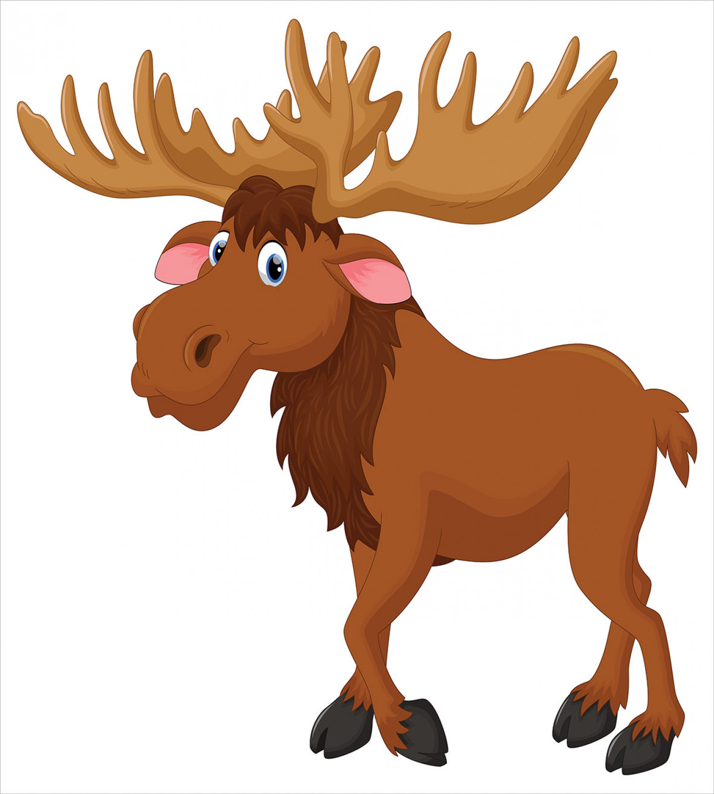 Karikatur Bettwäsche Set Lustiger Elch oder Elch-Lächeln | eBay